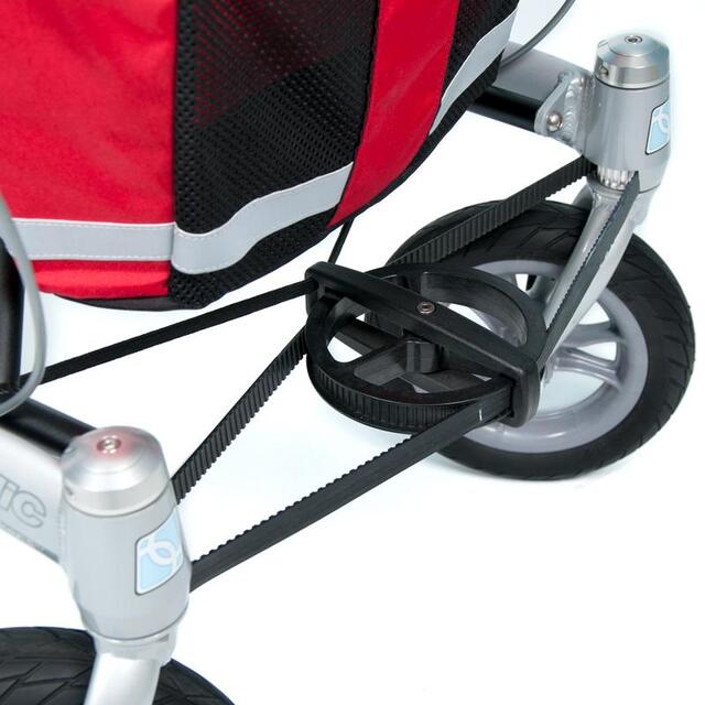 Rollator Walker 9er red/red/black | Trionic | USA